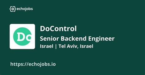 Docontrol Is Hiring Senior Backend Engineer Docs Team Israel Tel Aviv Israel Kotlin