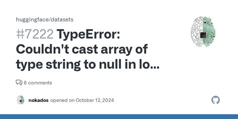 Typeerror Couldnt Cast Array Of Type String To Null In Long Json