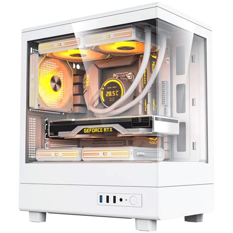 Darkflash Db330m Micro Atx Mid Tower Modern Aesthetic Argb Gaming Case