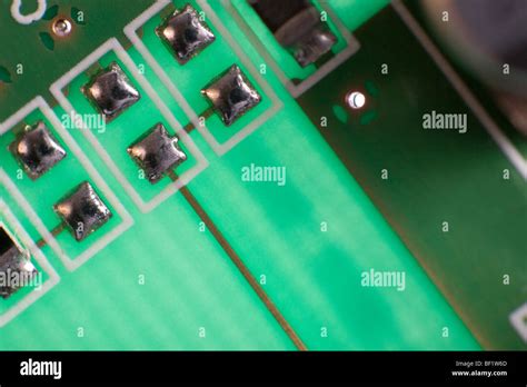 Computer Circuit Board Extreme Close Up Stock Photo Alamy
