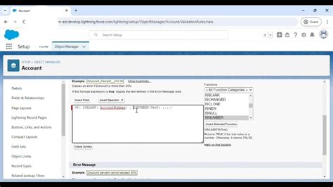 Salesforce Validation Rules Salesforce Youtube