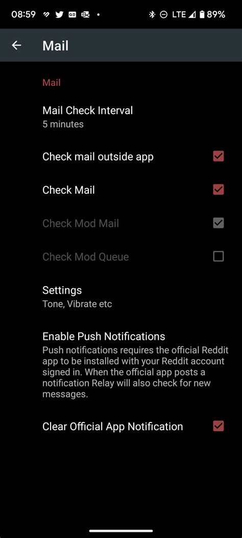 push notifications not working r relayforreddit