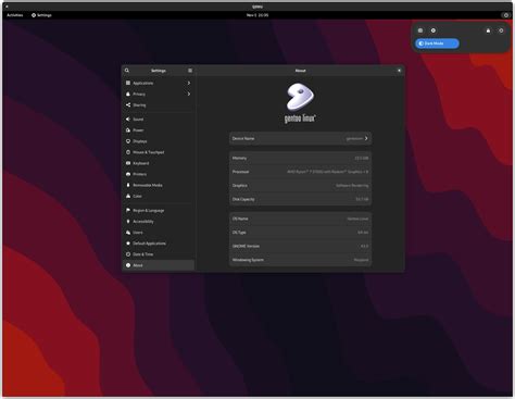 Gnome 43 Rgentoo