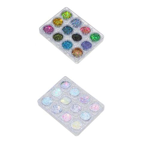 티몬 글로벌 홀세일 24 색 네일 아트 반짝이 먼지 아크릴 Uv 젤 팁 Diy 네일 아트 도구 바디 네일케어