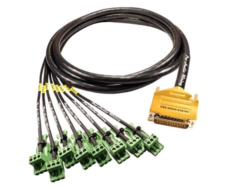 Db25 Audio Snake Pinout Diagram Color Code For Tascam
