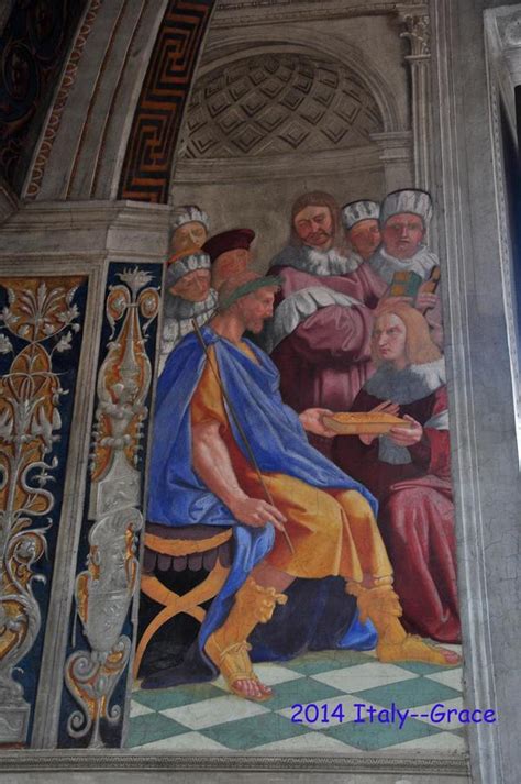 梵蒂冈博物馆 8 拉斐尔画室3 签字厅壁画：雅典学院、圣礼之争、帕尔纳斯山、三德像，天顶画【多图】 知乎