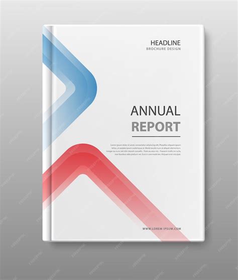 Premium Vector Annual Report Cover Book Template Design