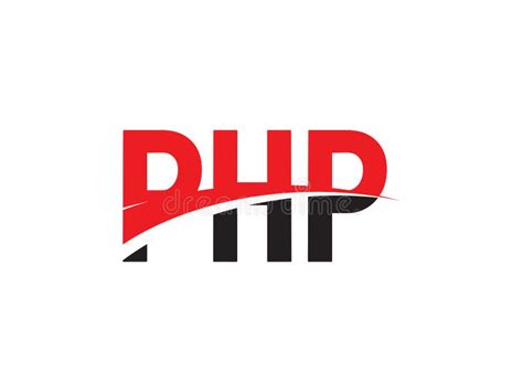 Php Letter Initial Logo Design Vector Illustration Stock Vector