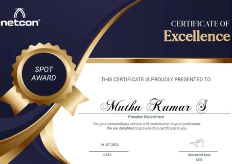 Muthu Kumar On Linkedin I Would Like To Extend My Heartfelt Gratitude To Netcon Technologies And…