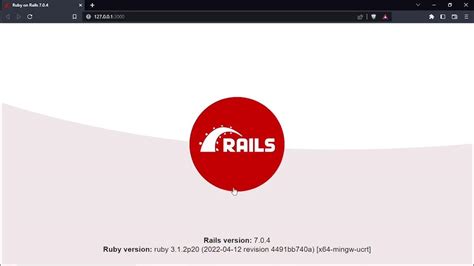 Créer Et Lancer Un Projet Ruby On Rails Youtube