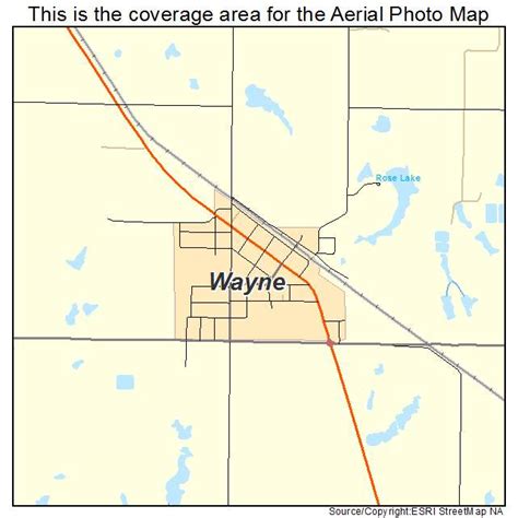Aerial Photography Map Of Wayne Ok Oklahoma