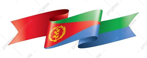Ribbon Tape Flag Vector Hd Images Eritrea National Flag Ribbon Tape
