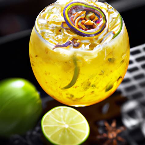 Spiced Rum Punch With Passion Fruit Purée Sweet And Spicy Tropical