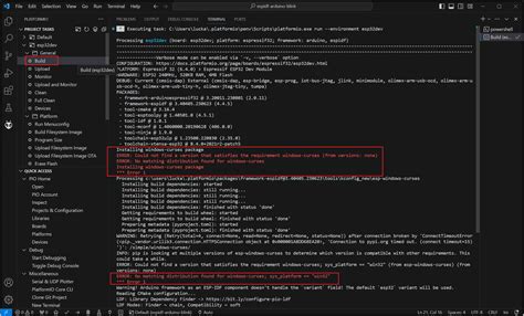 Stuck In `installing Windows Curses Package` And Fail · Issue 1214