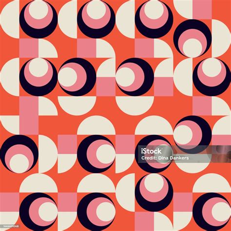 복고풍 스칸디나비아 스타일의 원 직사각형 및 사각형이있는 현대적인 벡터 추상 기하학적 배경 파스텔 컬러의 심플한 셰이프 그래픽