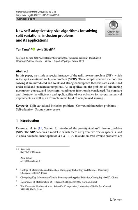 Pdf Several Inertial Methods For Solving Split Convex Feasibilities