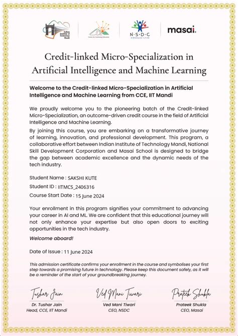 Datascience Ai Iitmandi Creditlinked Masaischool Sakshi Kute