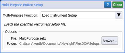 Load Instrument Setup
