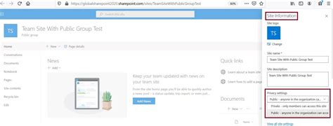 SharePoint Online Discover Private Vs Public Office 365 Groups In SharePoint Online Site