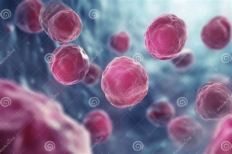 Nano Molecular Cell Strong Increase In Cellular Processes Stock Image