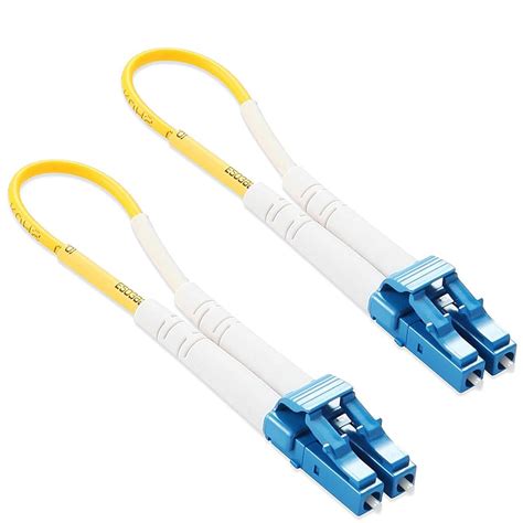 10gtek [2 Pack] Lc Fiber Optic Loopback Adapter Lc Connector Singlemode 9 125 Os2