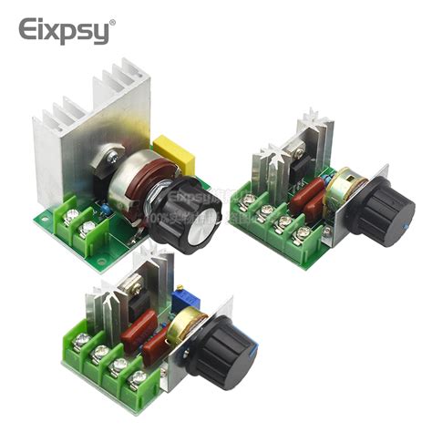 2000w 4000w可控硅调速器电机220v电子调压器调光调温器调速模块 虎窝淘