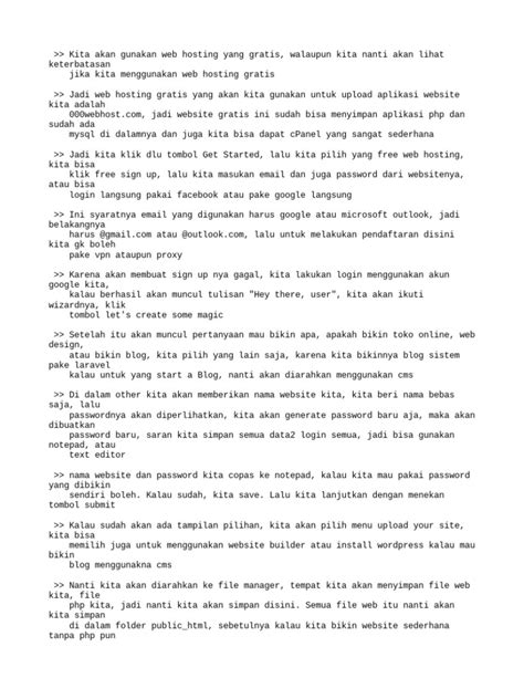 Tutorial Laravel 8 Pt23 Upload Ke Web Hosting Pdf