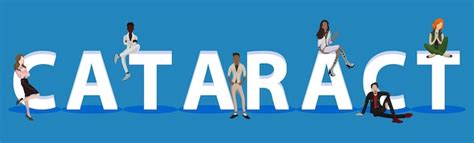 Premium Vector People On Cataract For Web Mobile App Presentations