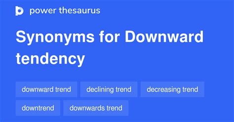 Downward Tendency Synonyms 43 Words And Phrases For Downward Tendency