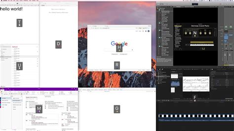Hammerspoon Window Tiling Demo Youtube