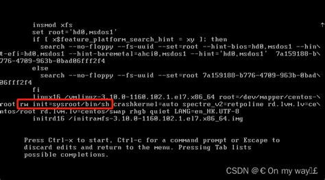 Centos7 Centos6 8单用户模式修改密码 Centos单用户修改密码 Csdn博客