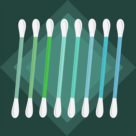 Cotton Swabs Vector Illustration For Graphic Design And Decorative