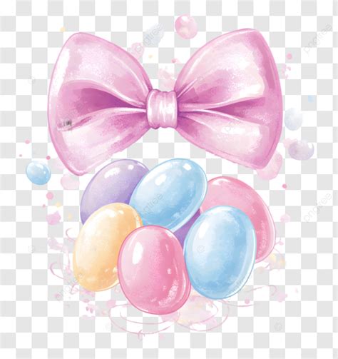 분홍색 리본 활을 곁들인 파스텔 부활절 달걀 파스텔 부활절 달걀 핑크 리본 활 부활절 계란 Png 일러스트 및 이미지 에 대한 무료 다운로드 Pngtree