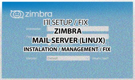 Install Setup Or Fix Or Configure Zimbra Mail Server By Biatarsam Fiverr