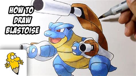 How To Draw Mega Blastoise Pokemon Xy Drawing Tutorial Youtube