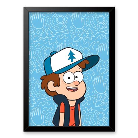 Quadro E Poster Dipper Gravity Falls Quadrorama