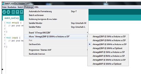 Atmega1284p In Arduino Als Board Anlegen Bring Es Nicht Fertig