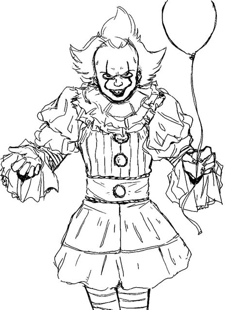 Dibujos De Pennywise Para Colorear 100 Dibujos Para Colorear