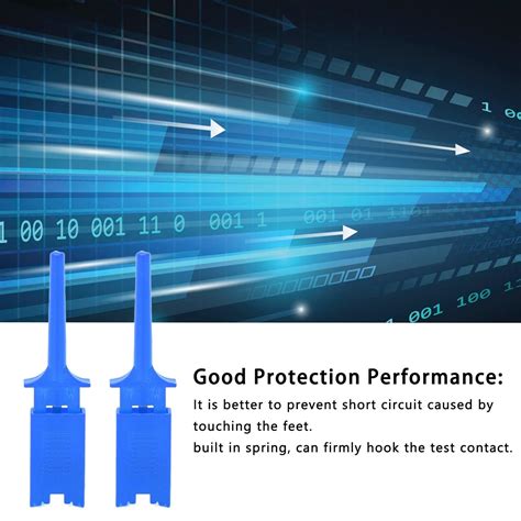 Buy 20Pcs Mini Grabber Test Hooks Flat Test Hook Clips For Multimeter Electrical Testing Clamp