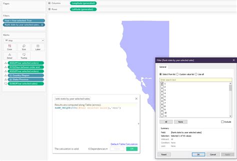 Map Show Cities In A Single State R Tableau