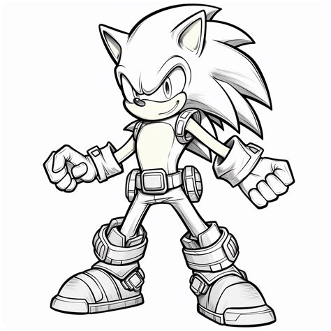 Sonic The Hedgehog 07 Coloring Page