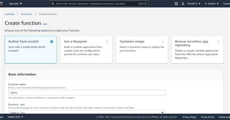 aws lambda function node js