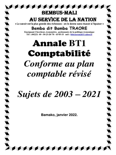 Annale Compta Pdf Dépréciation Facture