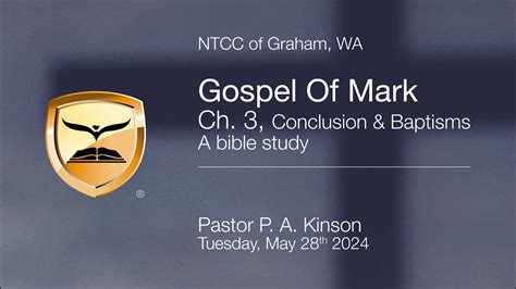 Gospel Of Mark Chapter 3 Conclusion And Water Baptism Bible Study
