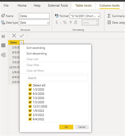 Column Stuck Selected Can Not Filter Other Column Page 3 Microsoft Fabric Community