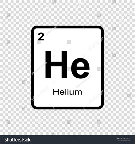 Helium Chemical Element Sign Atomic Number Stock Vector Royalty Free 796355224 Shutterstock