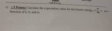 Solved 0268 Q5 Consider The Normalized Wavefunction Of A Chegg Com