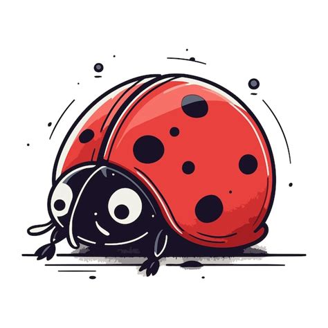 Premium Vector Ladybug Vector Illustration Isolated Ladybug On White