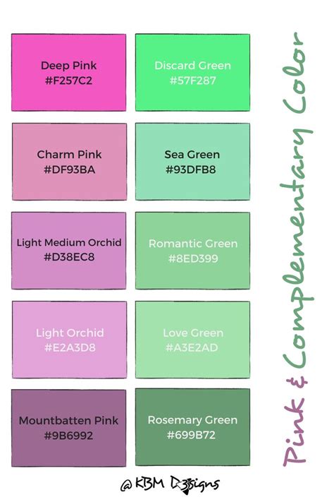Complementary Colours Hex