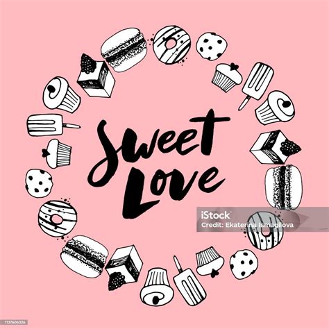 디저트의 스케치 세트입니다 흰색 배경에 고립 된 과자 과자 컬렉션입니다 손으로 그린 벡터 일러스트입니다 레트로 스타일입니다 그리기에 대한 스톡 벡터 아트 및 기타 이미지